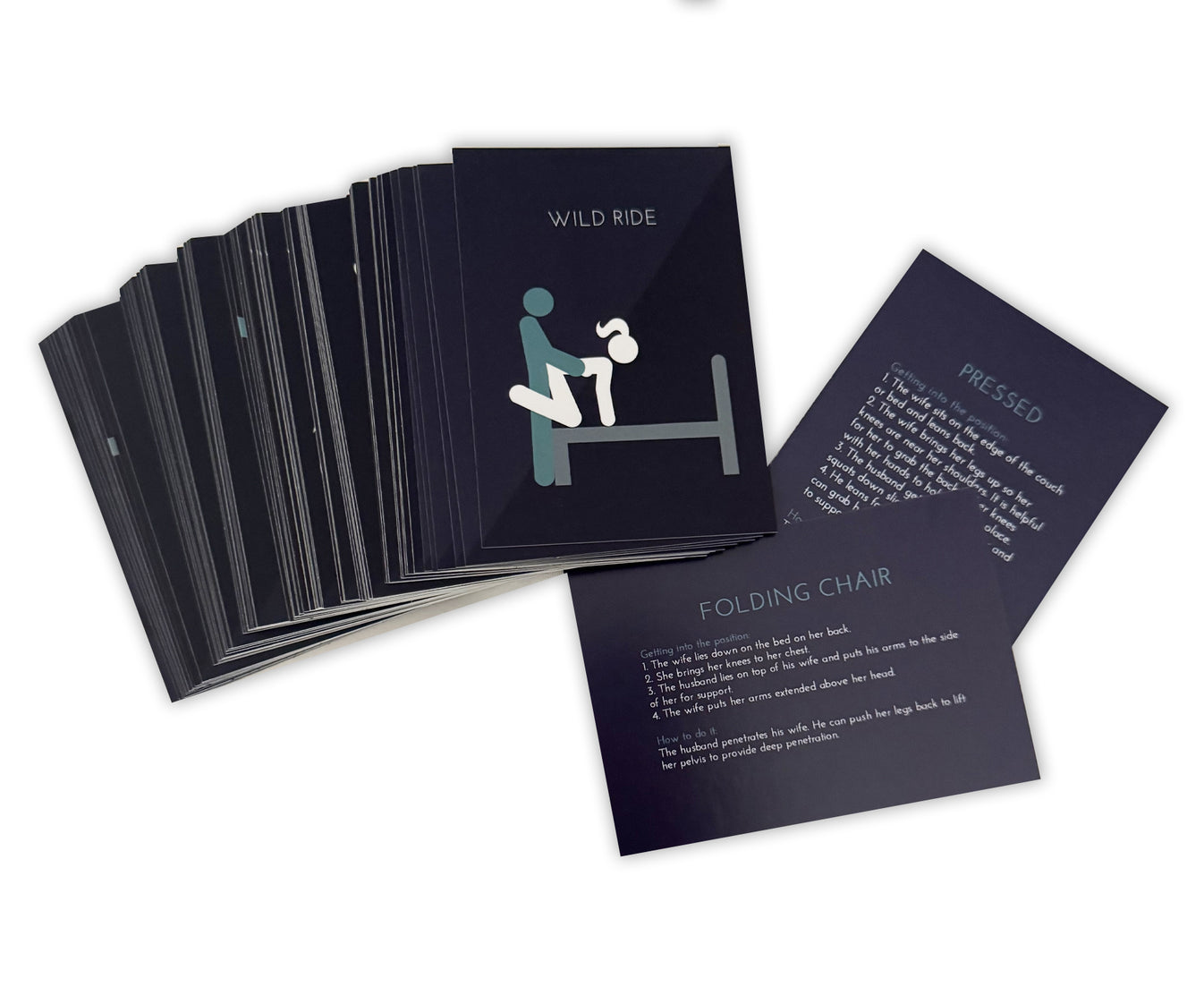Sex Position Card Deck 2 Pack - Volumes 1 and 2, non-graphic with inst ...