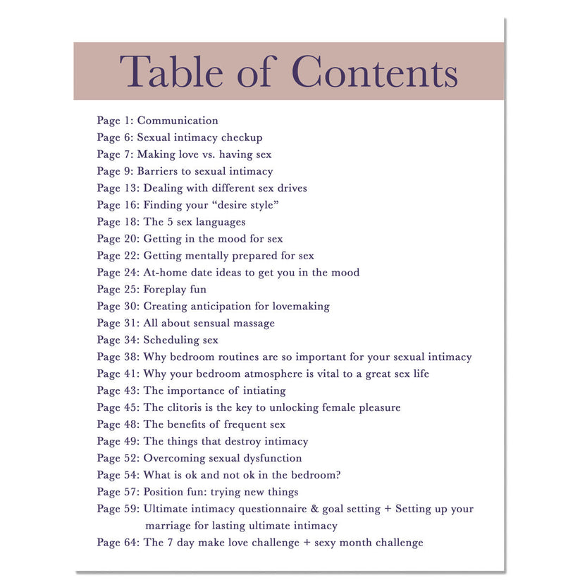 The Ultimate Intimacy Sexual Intimacy Marriage Blueprint – Ultimate ...